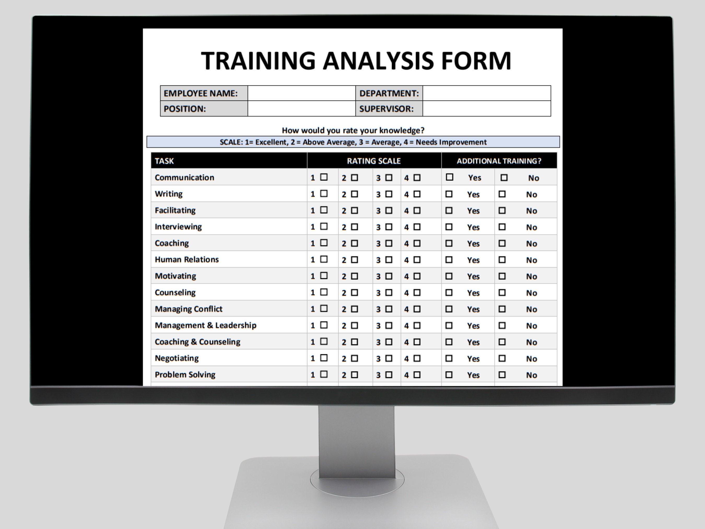 Training Needs Analysis Template Editable HR Form Employee Etsy training-needs-analysis-template-editable-hr-form-employee-etsy