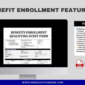 Employee Benefits Enrollment Form: HR Template (digital Download) - Etsy