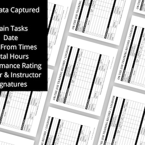 Employee Training Record Logbook: HR Onboarding Form (digital Download ...