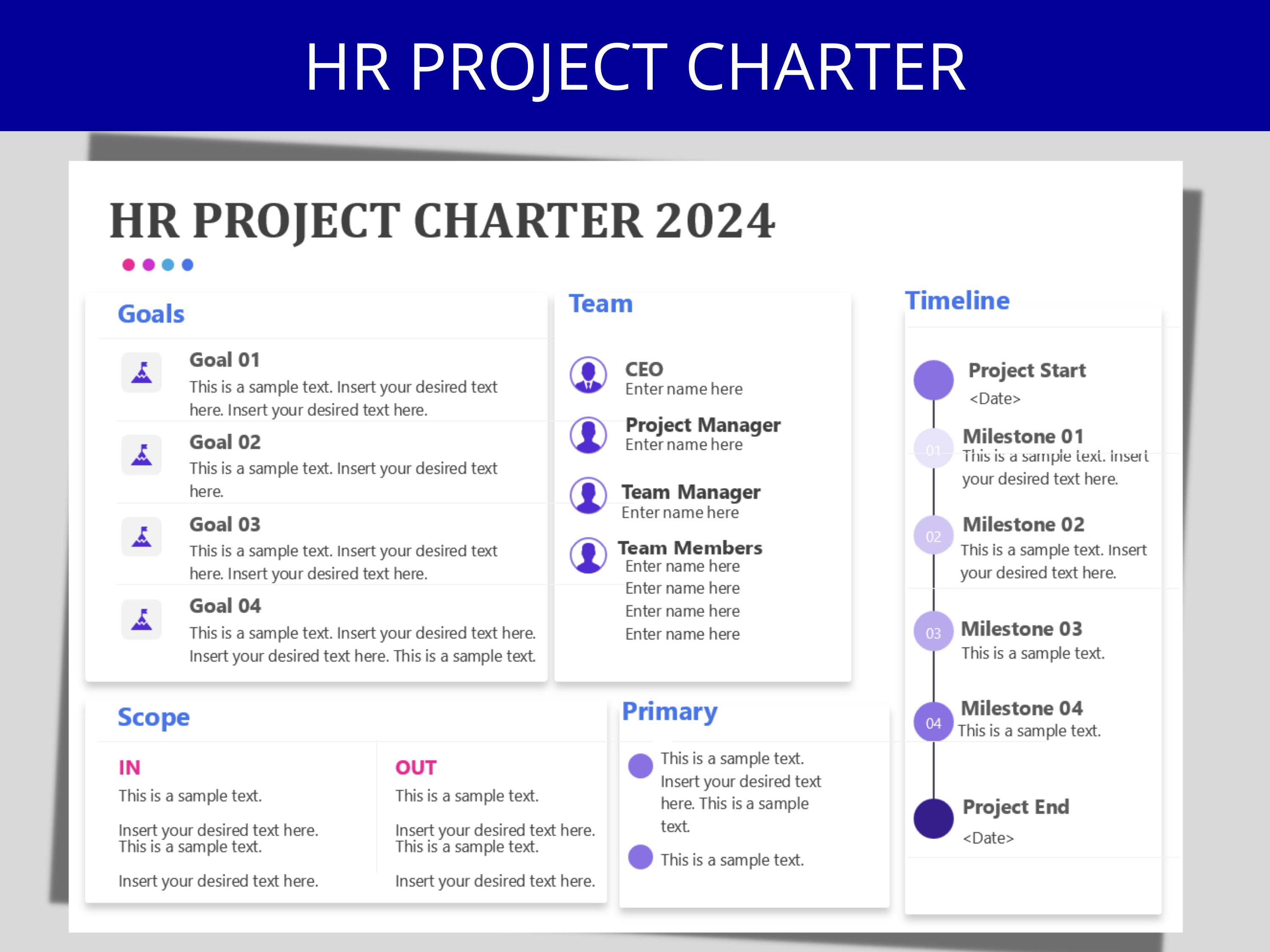 Comprehensive HR Project Charter Overview: Governance, Roadmap ...