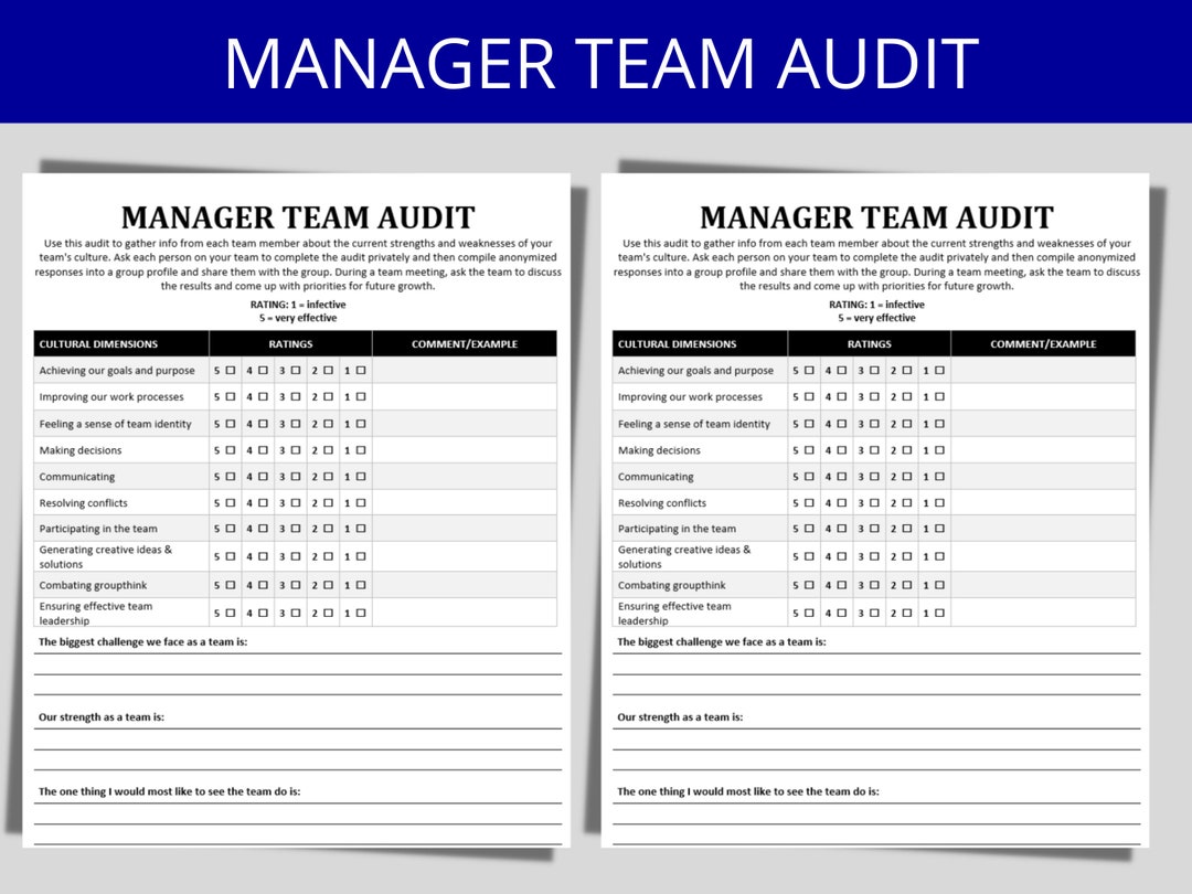 Manager Team Audit | Manager Training | HR Leadership | Employee ...
