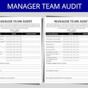 Manager Team Audit | Manager Training | HR Leadership | Employee ...