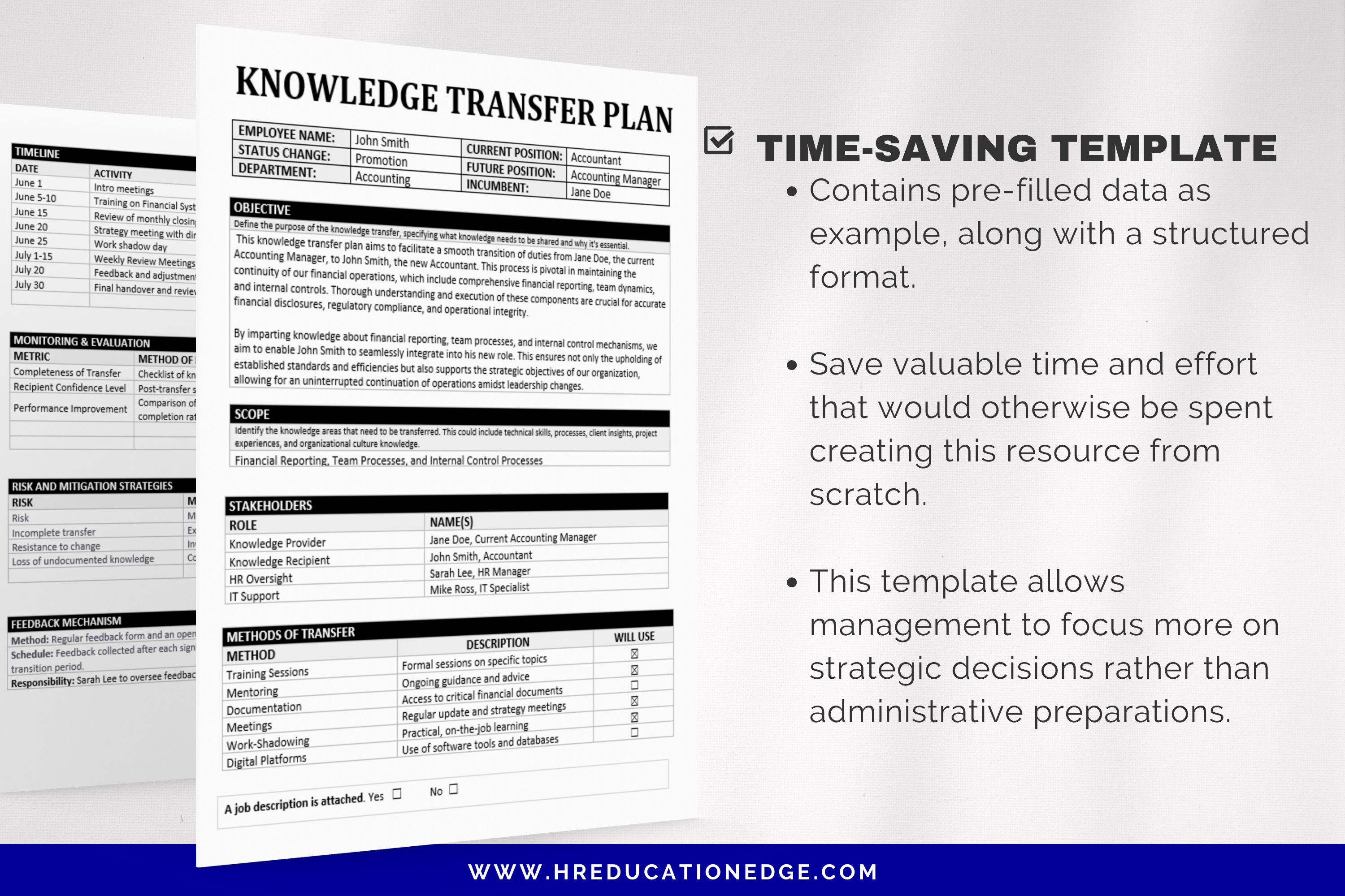 Knowledge Transfer Plan Template: Effective Succession Planning ...