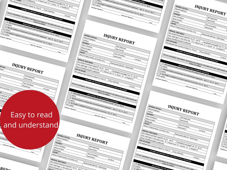Injury Report Template: Streamline Workplace Incident Documentation ...