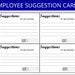 Employee Suggestion Card Template: HR Form (digital Download) - Etsy