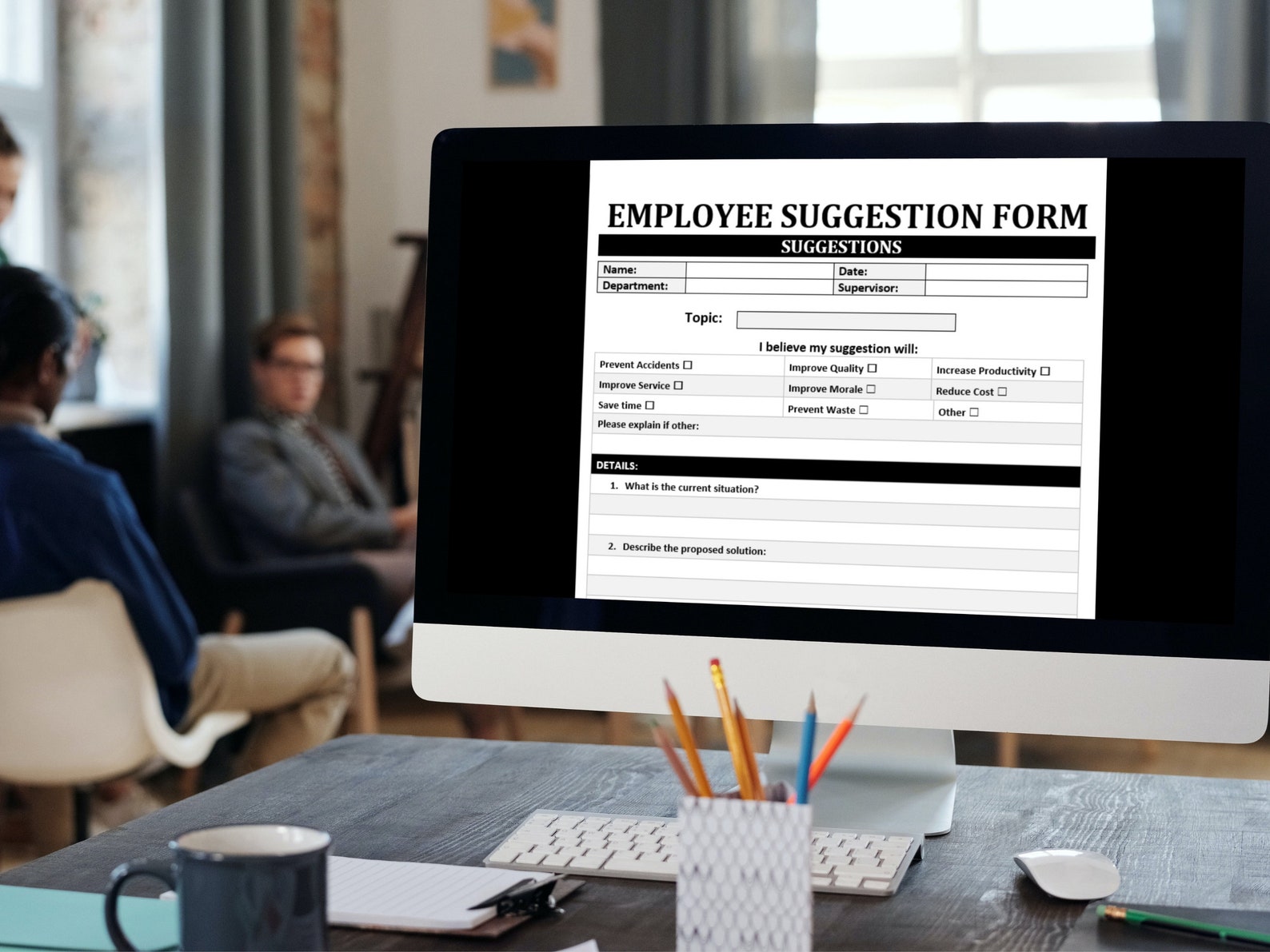 Employee Suggestion Box Form Suggestion & Feedback Box Cards HR ...