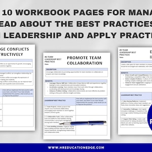 Team Leadership Workbook for Managers: HR Training (digital Download ...