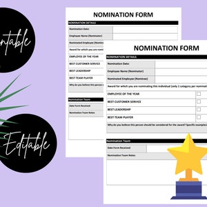 Employee Recognition Award Nomination Template - A Must-have HR ...