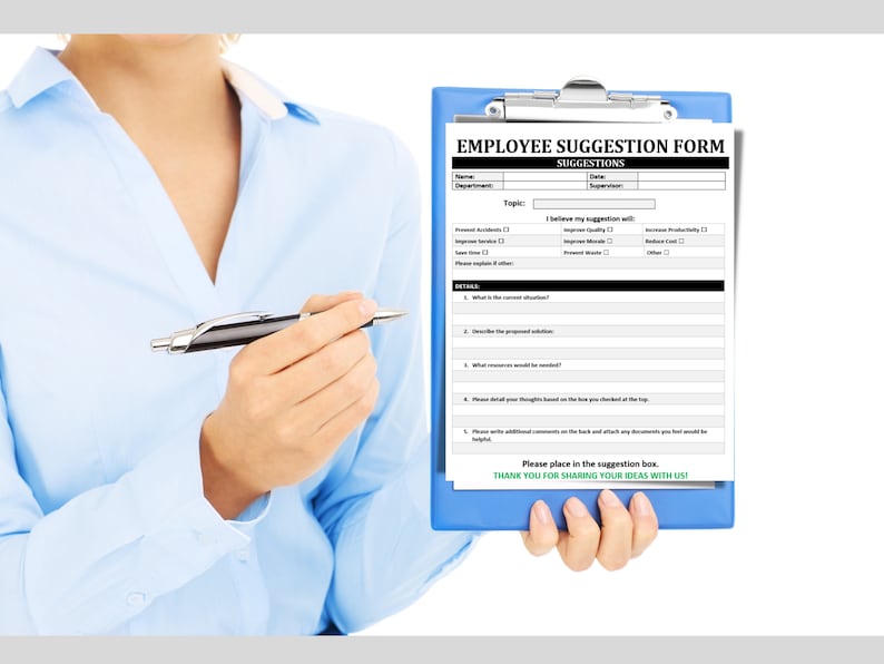 Employee Suggestion Box Form: HR Feedback Template (MS Word) - Etsy