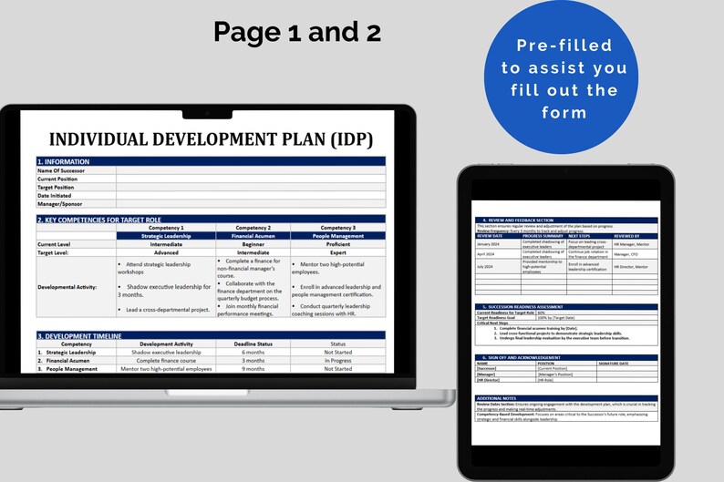 Individual Development Plan Template: Career & Leadership Coaching ...