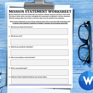 Mission Statement Template | HR Templates | Company History | Human ...
