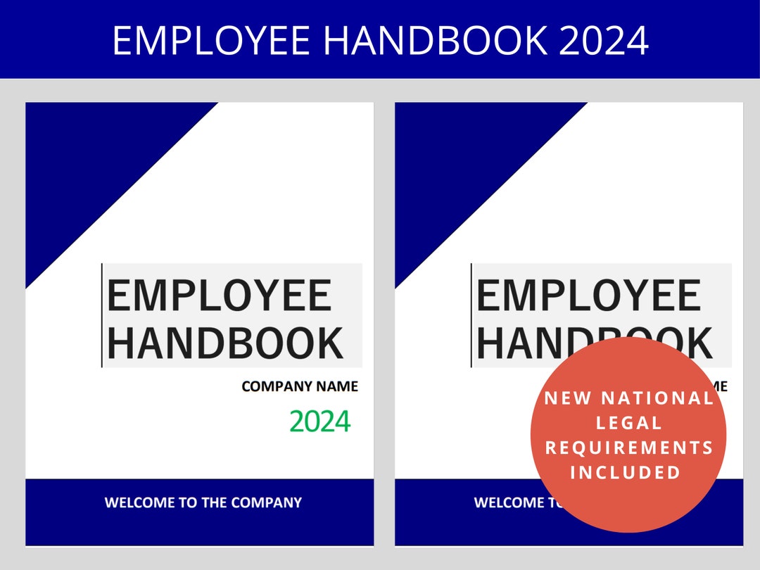 Employee Handbook Template: Editable HR Policy Guide (digital Download ...