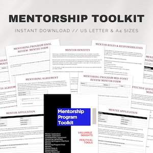 Mentorship Program Toolkit: Mentor & Mentee Resources (digital Download ...