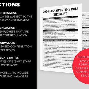 2024 FLSA Overtime Rule Checklist: HR Compliance Guide (digital ...