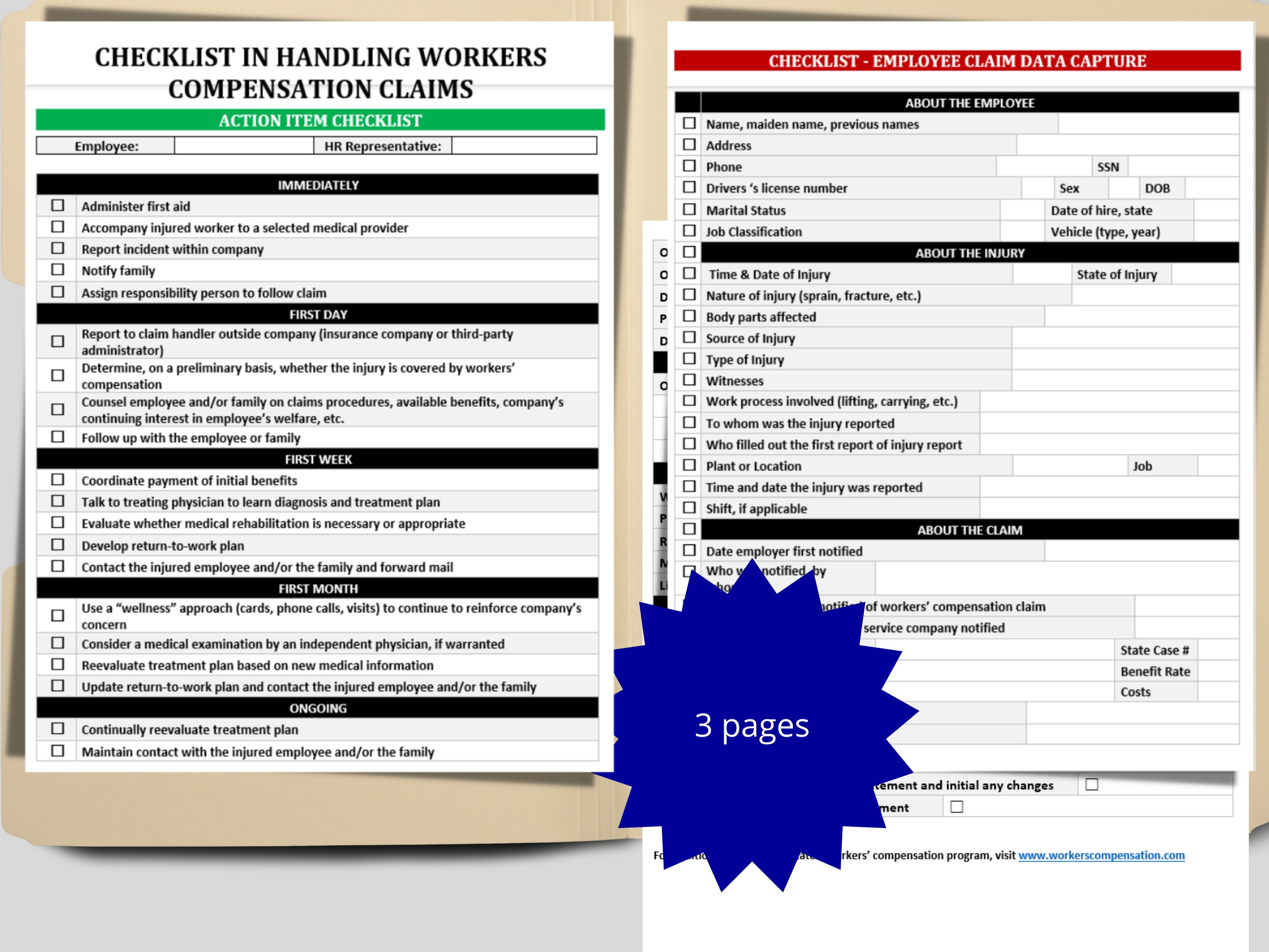 Comprehensive Workers' Comp Claims Checklist: Immediate to Ongoing ...