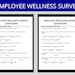 Employee Wellness Survey Employee Benefits Input & Feedback Work-life ...