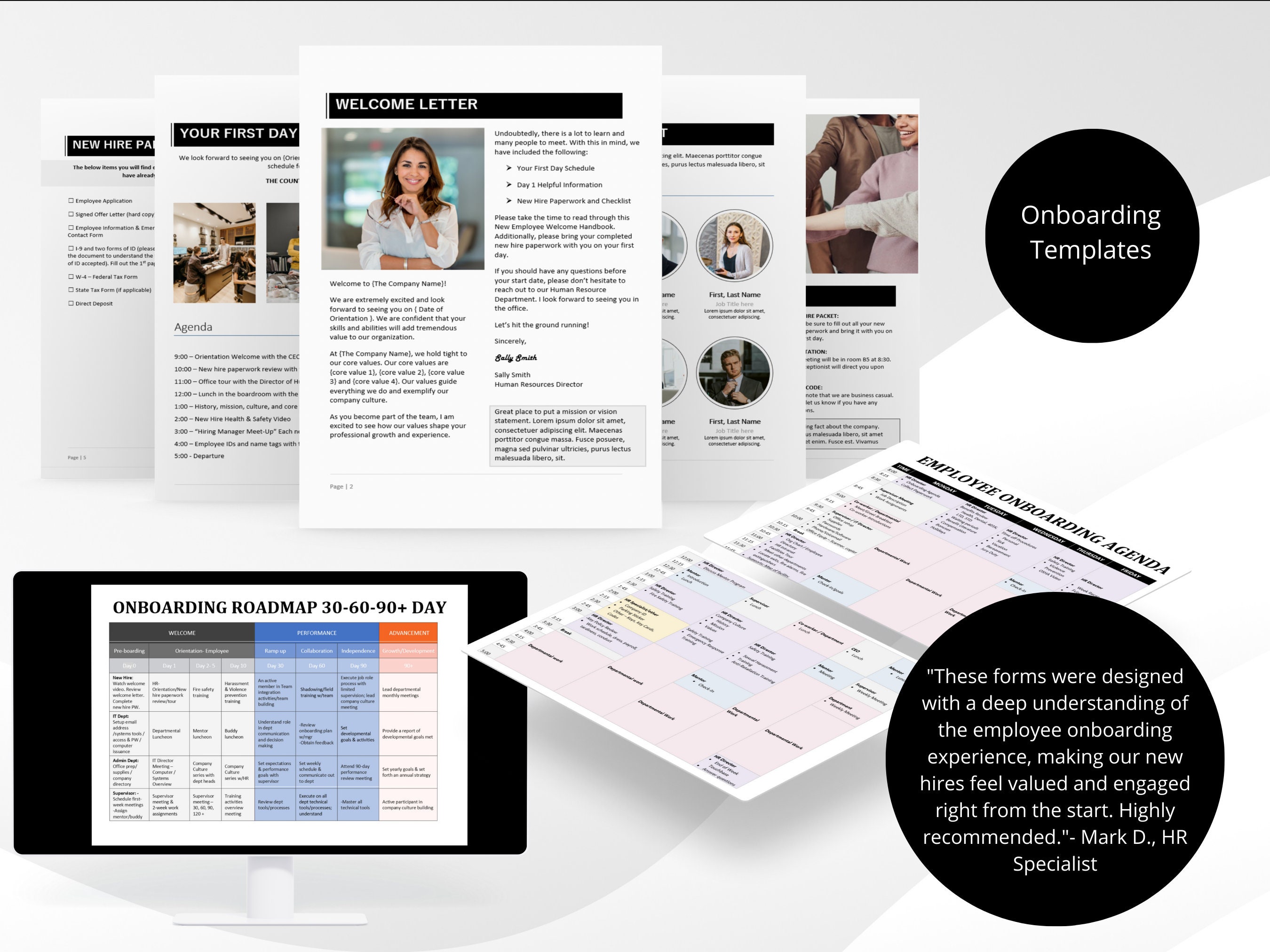 HR Template Bundle: Human Resource Starter Pack With 66 Customizable HR ...