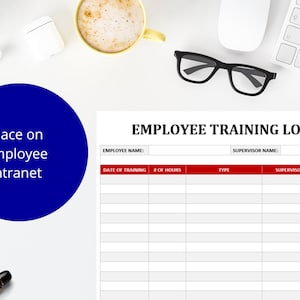 Employee Training Log: HR Template (digital Download) - Etsy