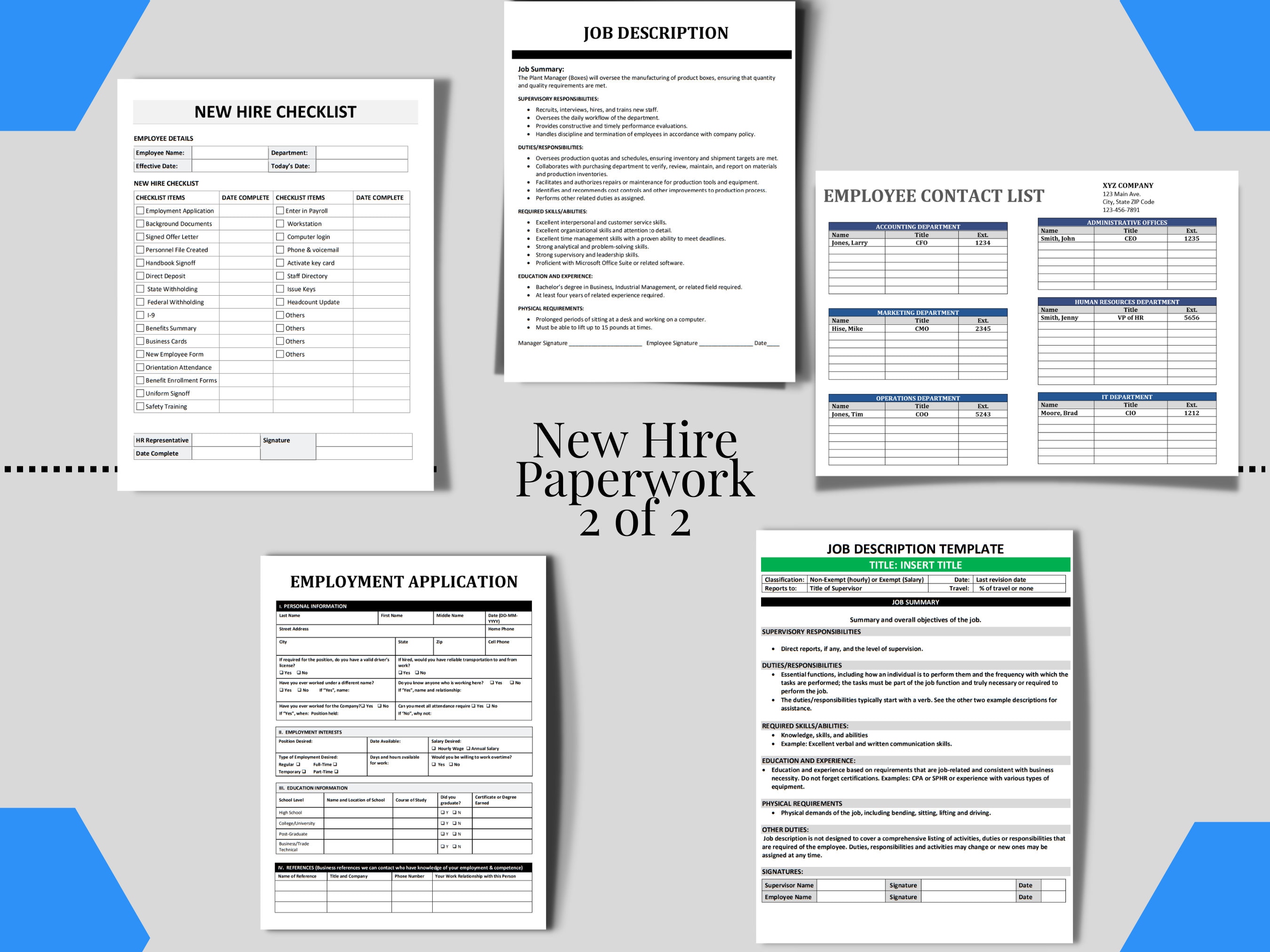 Complete New Hire Packet & Employee Welcome Handbook - Etsy