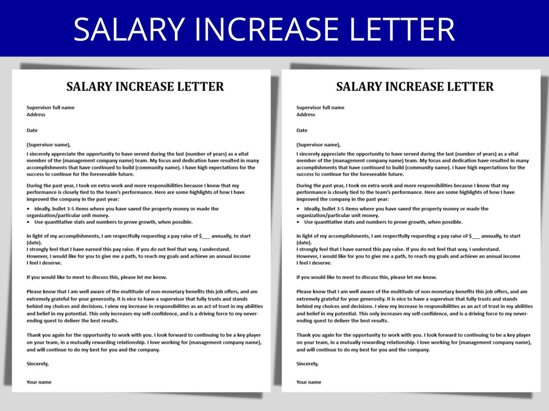 Salary Request Letter Format Salary Request Letter Format