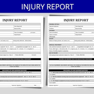 Injury Report Template: Streamline Workplace Incident Documentation ...