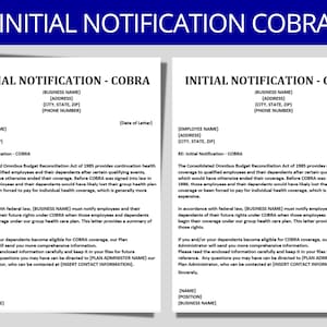COBRA Continuation Coverage Notification - Etsy