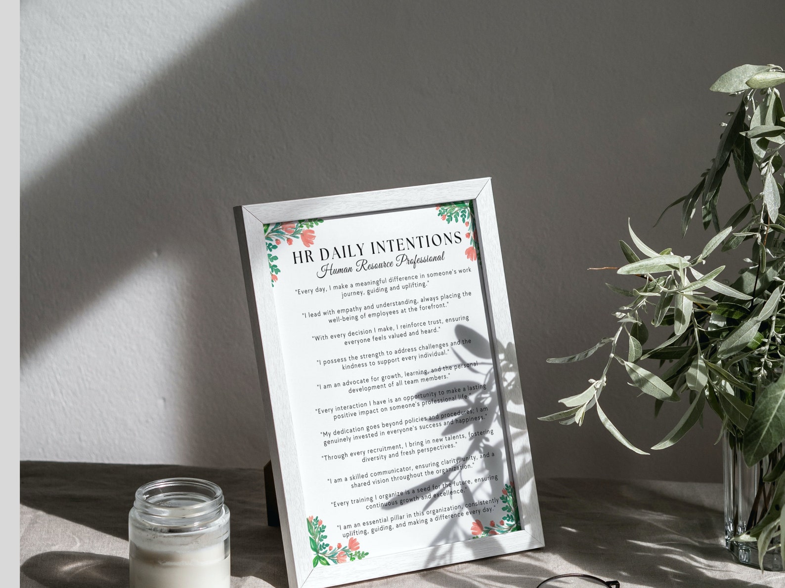 Frameable HR Inspirational Poem Printable Office Decor Perfect Gift for ...