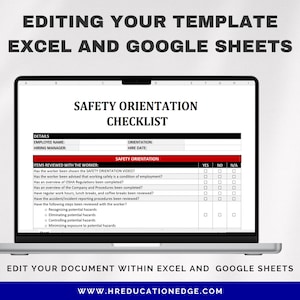 Safety Orientation Checklist: OSHA Training, HR Onboarding Forms ...