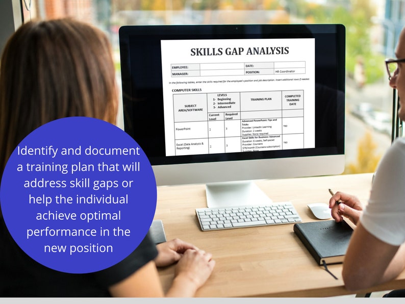 Skills Gap Analysis Template: Employee Training Needs (digital Download ...