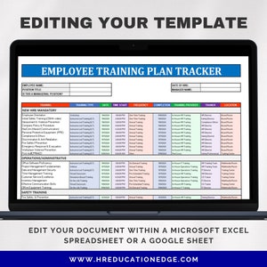 Employee Training Tracker: Excel Template for Efficient HR Training ...