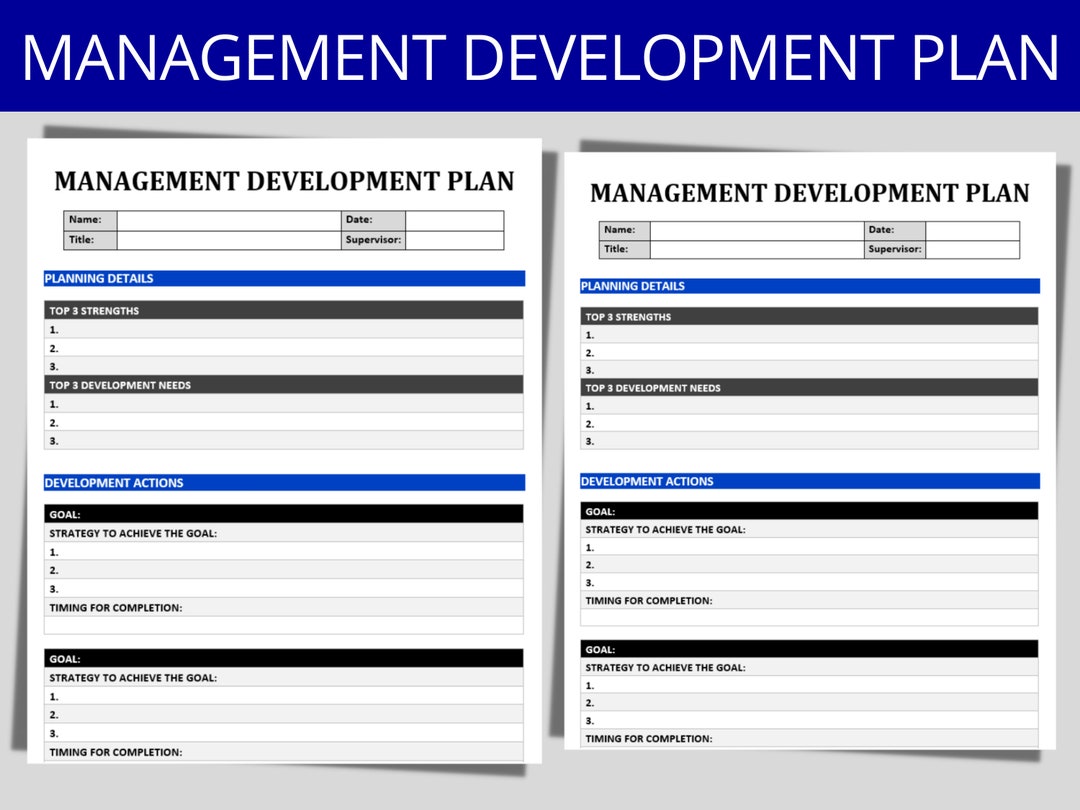 3-step Management Preparation Plan: Goals & Training Guide - Etsy