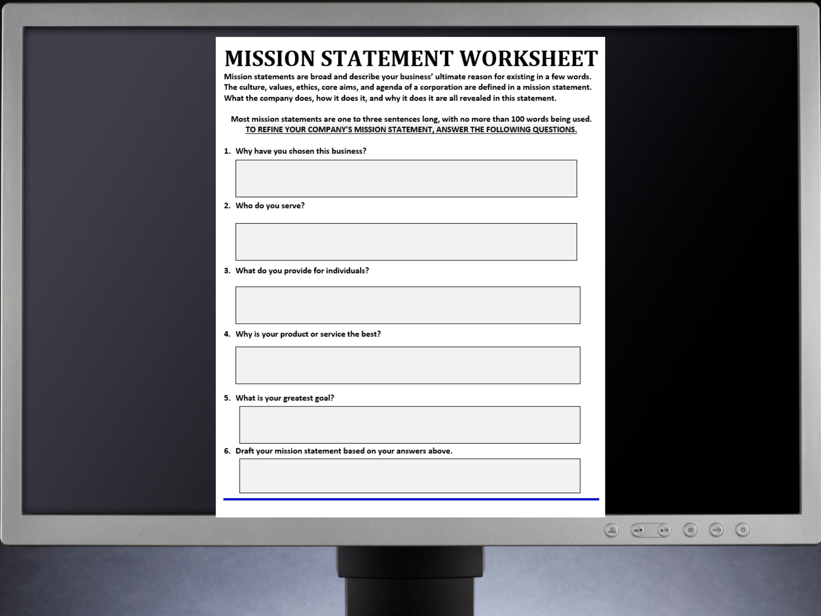 Mission Statement Template | HR Templates | Company History | Human ...