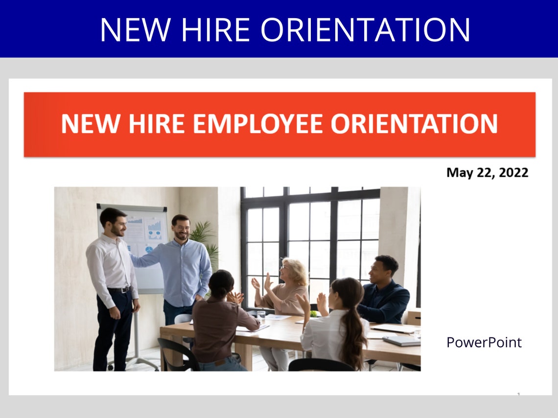 New Hire Orientation Powerpoint Template Editable Onboarding ...
