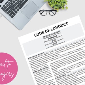 Employee Code of Conduct Policy - HR Business Procedures Template - Etsy