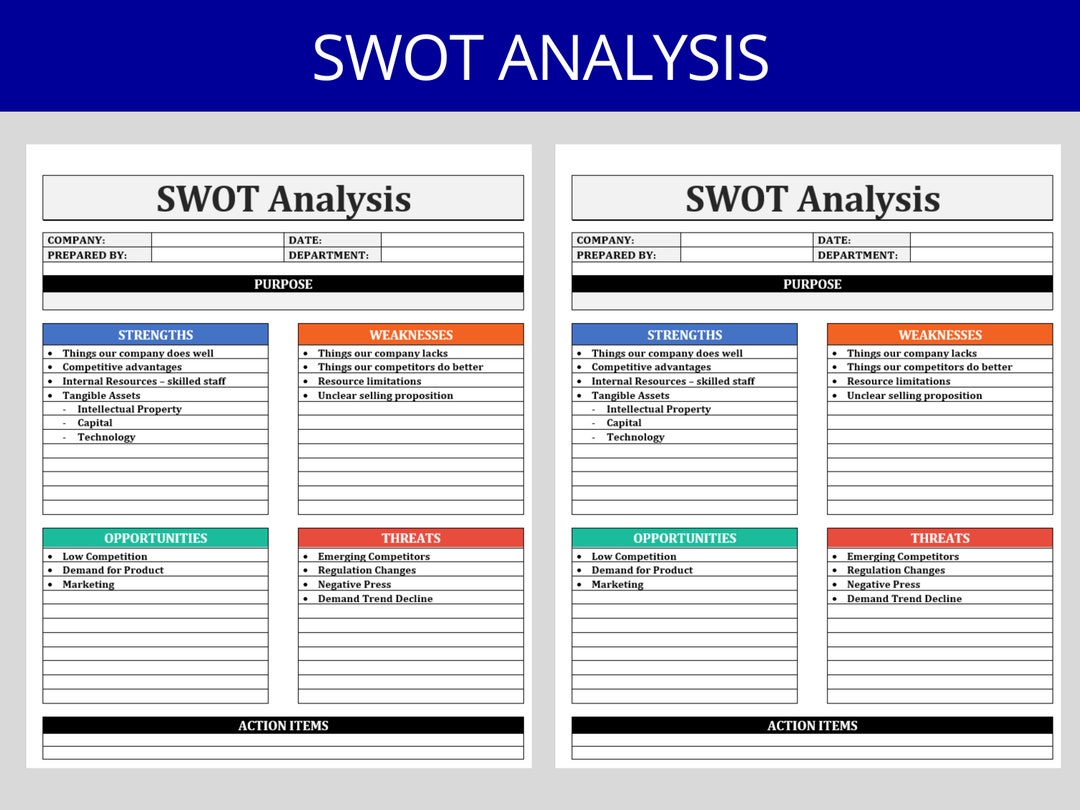 HR SWOT Analysis - Editable Word Doc for Small Business Strategy - Etsy
