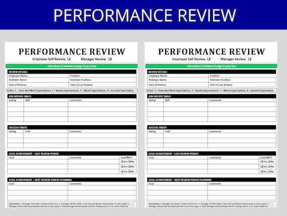 Job Performance Expectations Template 30 Employee Performance Review