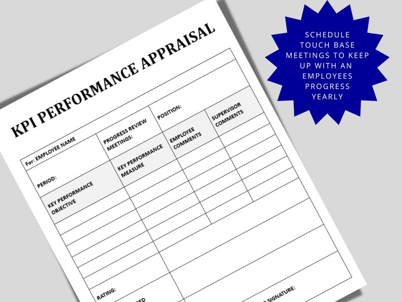 KPI Performance Appraisal: Employee Performance Periodic Objectives ...
