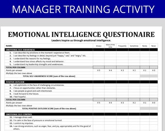 Emotional Intelligence Questionnaire