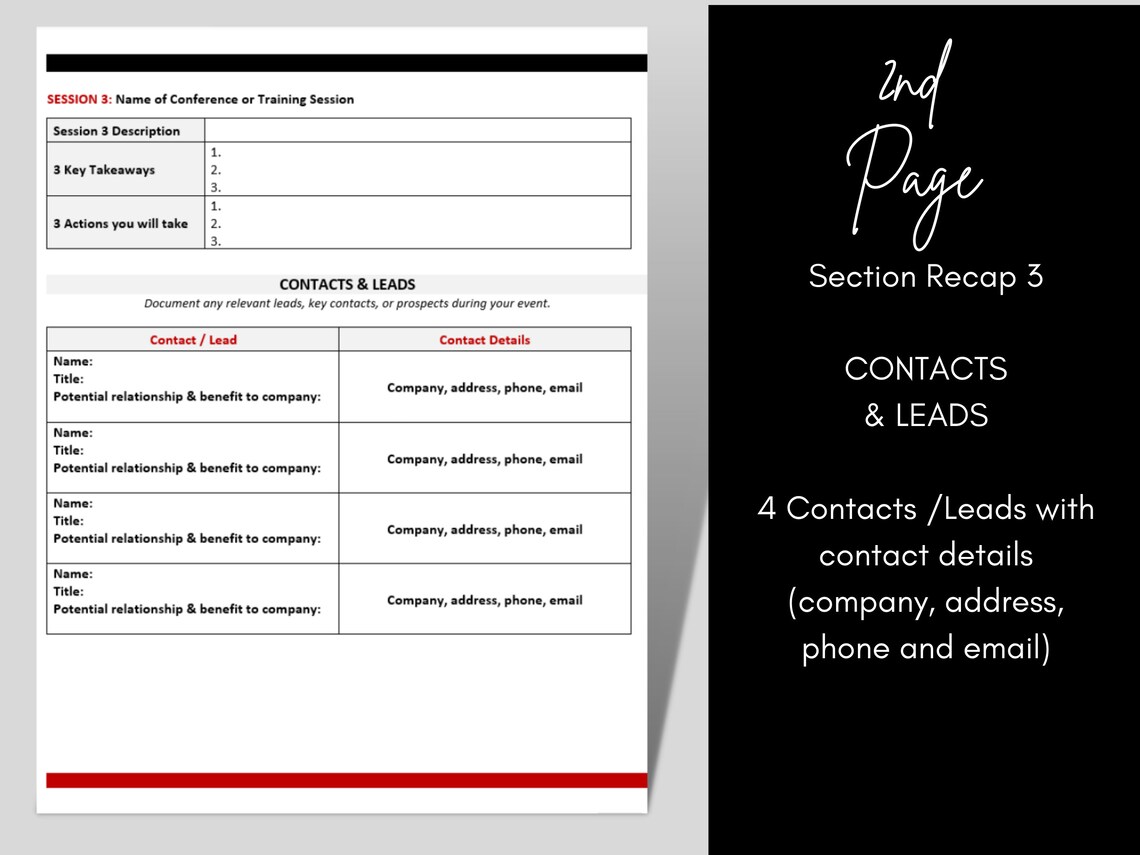 Conference / Training Employee Report HR Template Human Resources Form ...