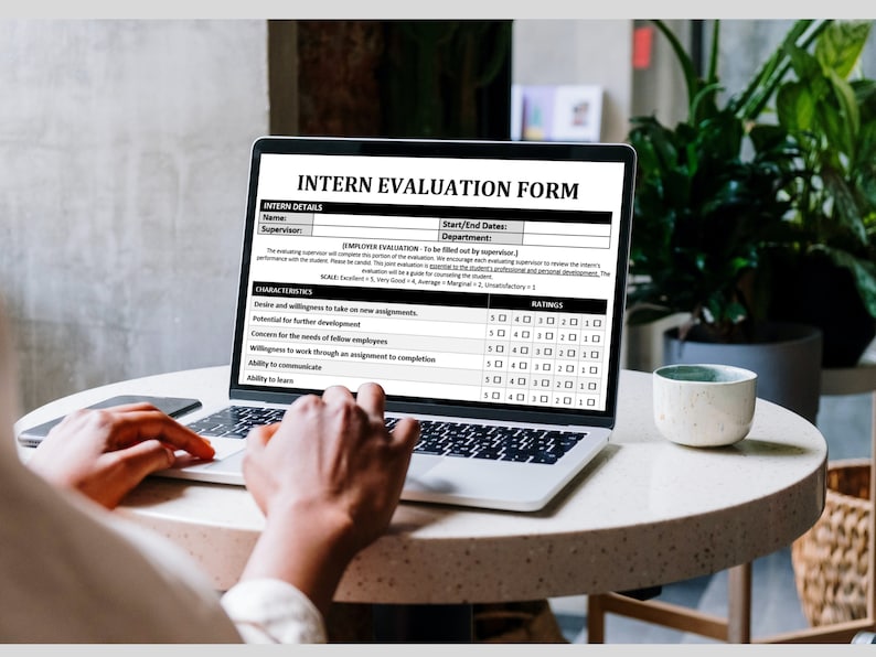 Intern Evaluation Form: HR Template for Performance Feedback (MS Word ...