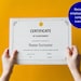 Editable Employee Training Certificate Template (MS Word, A4 & US ...