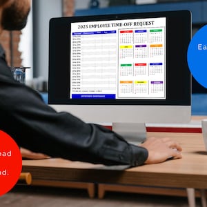 2025 Employee Time off Planner: HR Leave Calendar (digital Download) - Etsy