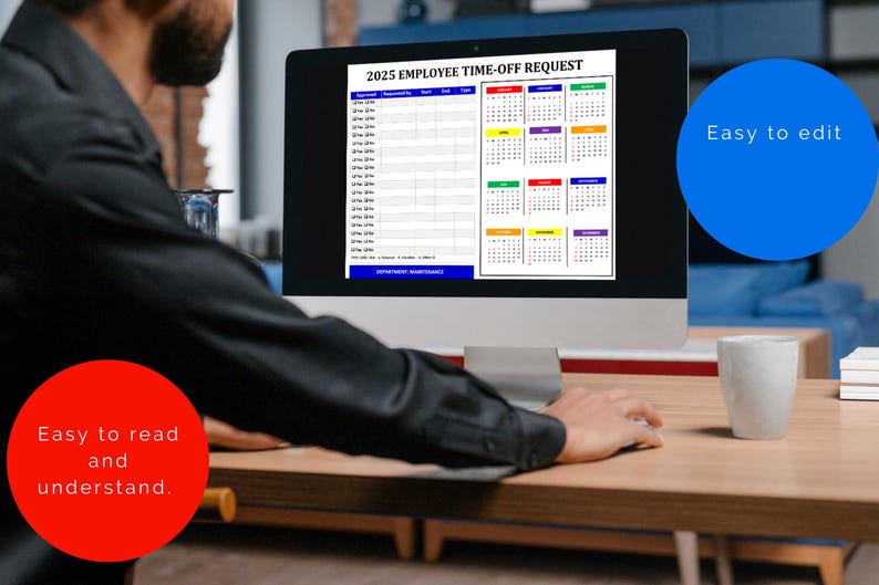 2025 Employee Time off Planner: HR Leave Calendar (digital Download) - Etsy