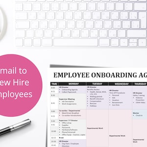 New Hire Onboarding Agenda -first Week Onboarding Process | Talent ...