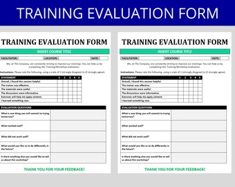 Training Feedback Form Word