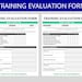 Training Evaluation Form Template | HR Training Feedback | Editable MS ...