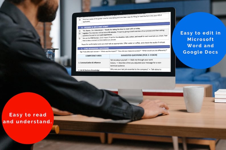 Behavioral Interview Questions Template: STAR Method & Rating Grid ...