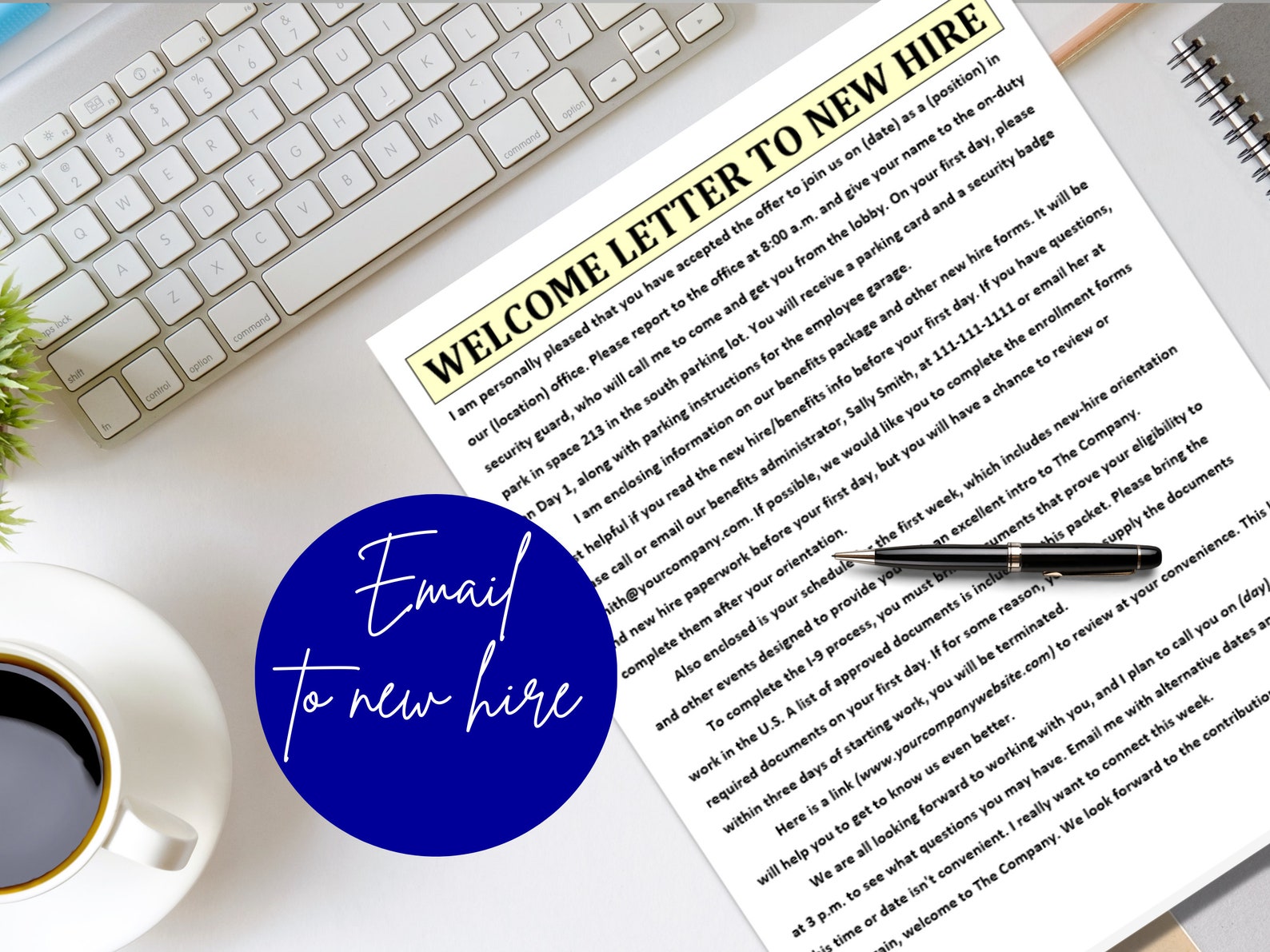 New Employee Welcome Letter: HR Onboarding Letter for New Hire - Etsy