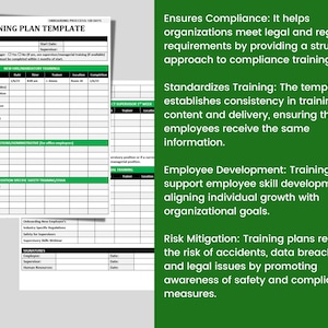 New Hire Training Plan Template: Employee Onboarding, HR Checklist ...