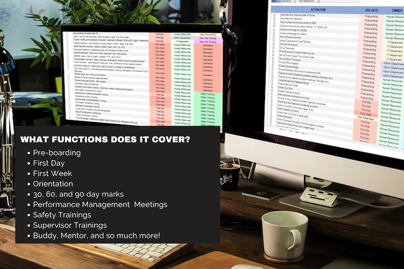 2026 New Hire Onboarding Checklist: HR Excel & Google Sheets (digital ...